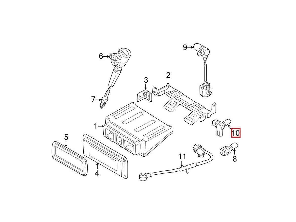 Crankshaft Position Sensor AJ81284 Jaguar V8